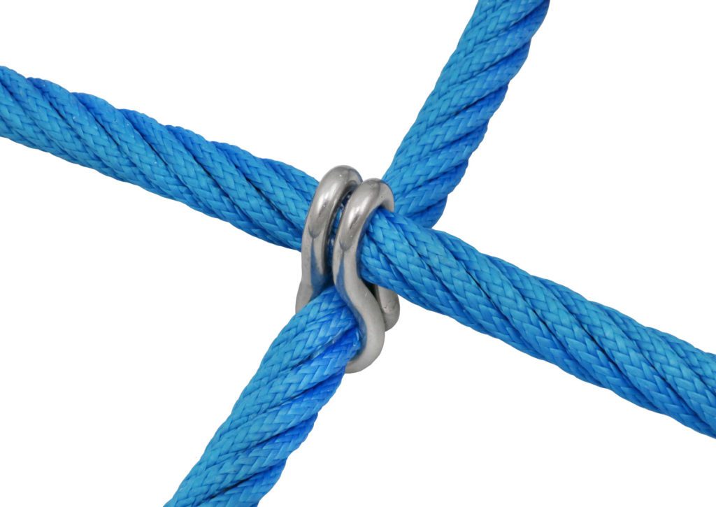 16mm Netform™ Hardware - Wire Cross Joint - InCord Hardware